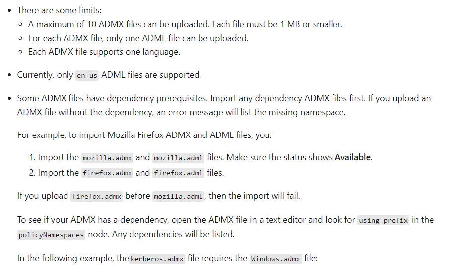 IE imported ADMX settings through Intune - Microsoft Q&A IE imported ADMX settings through Intune - Microsoft Q&A