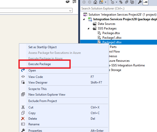 Run a dtsx file from VS - Microsoft Q&A Run a dtsx file from VS - Microsoft Q&A
