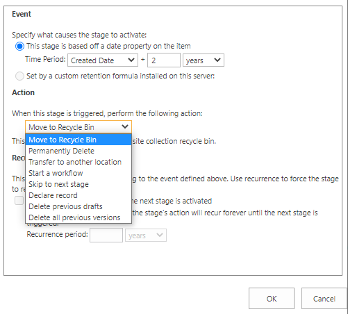 Document library retention - Microsoft Q&A
