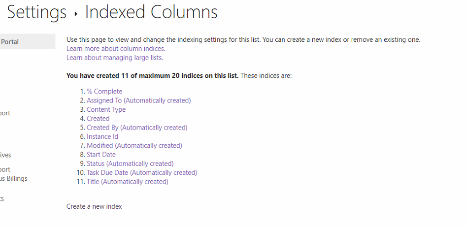 I am getting list view threshold although all the columns involved in the filter and Sort are ...