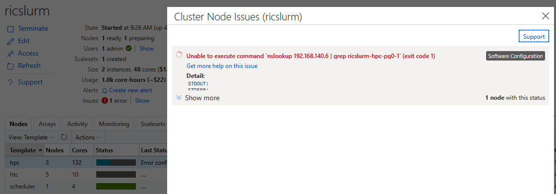 Azure Cyclecloud Slurm Template Vms Some Oss Dont Startup Sucessfully Microsoft Qanda 4856