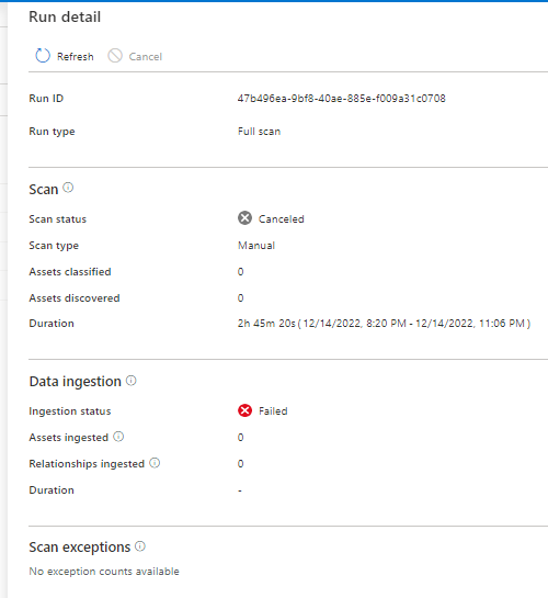Purview scanning Power BI tenant : Ingestion failing - Microsoft Q&A