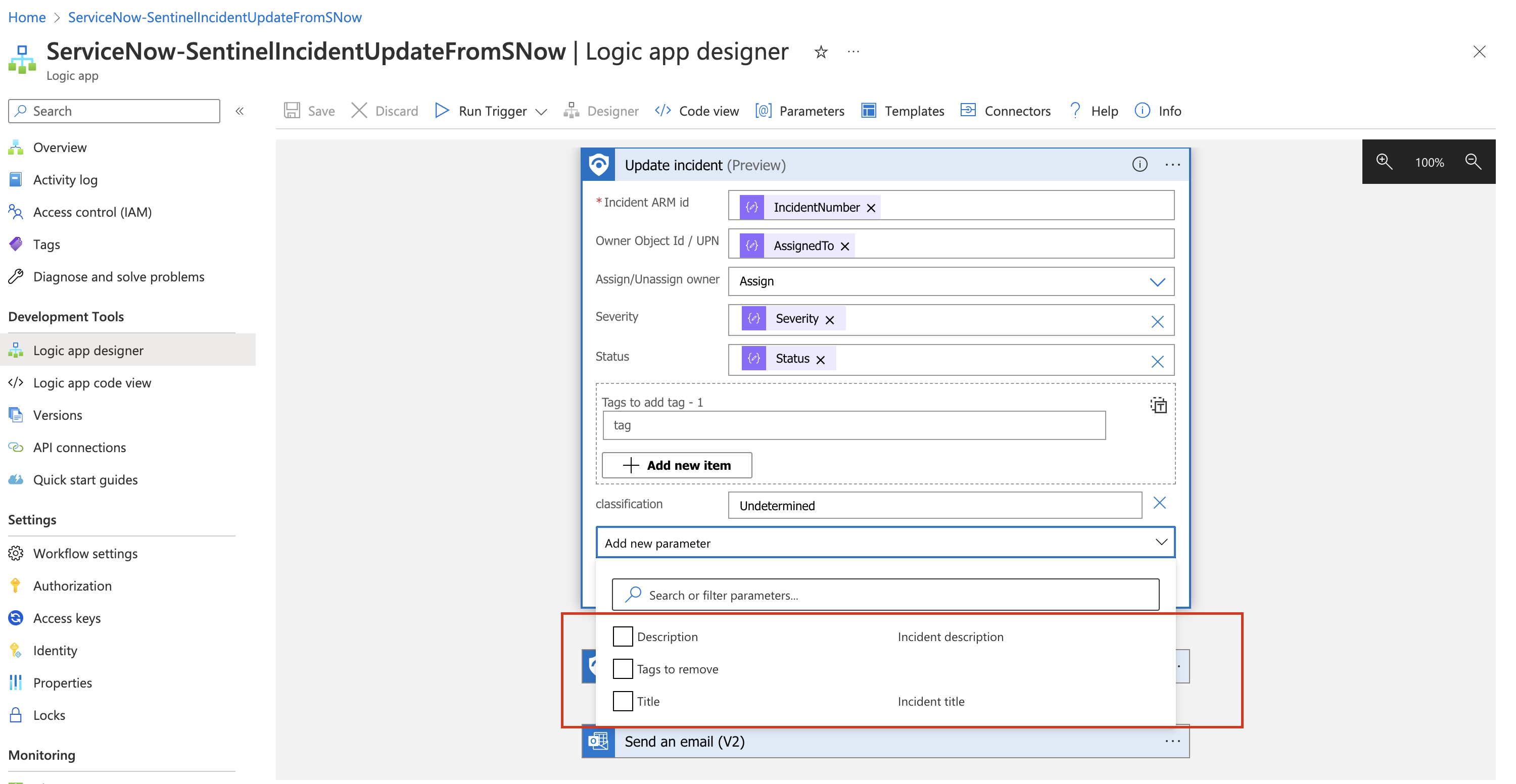 Logic App Microsoft Sentinel Update Incident Action Fails To Close An Incident Microsoft Qanda