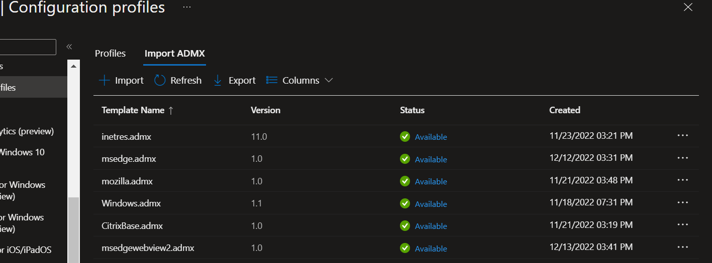 IE imported ADMX settings through Intune - Microsoft Q&A IE imported ADMX settings through Intune - Microsoft Q&A