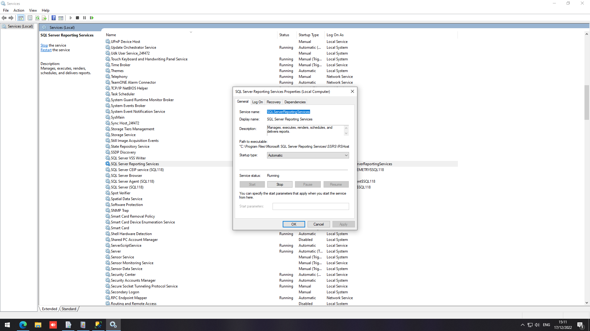 Ssrs 2019 Report Configuration Can T Start Up Microsoft Qanda