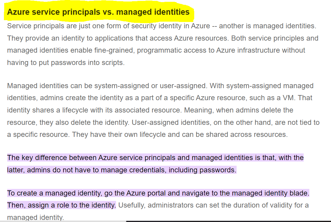 Azure AD Application vs Service Principal Concept Distinction ...