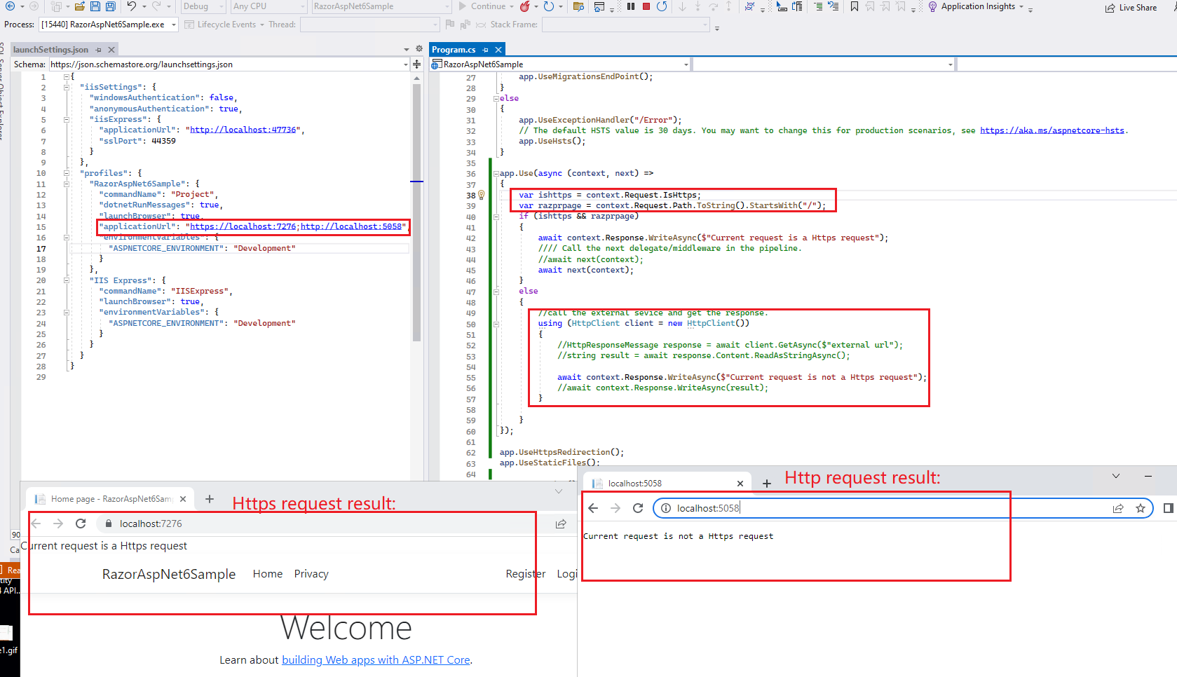 Fowarding HTTP request to an external URL - Microsoft Q&A
