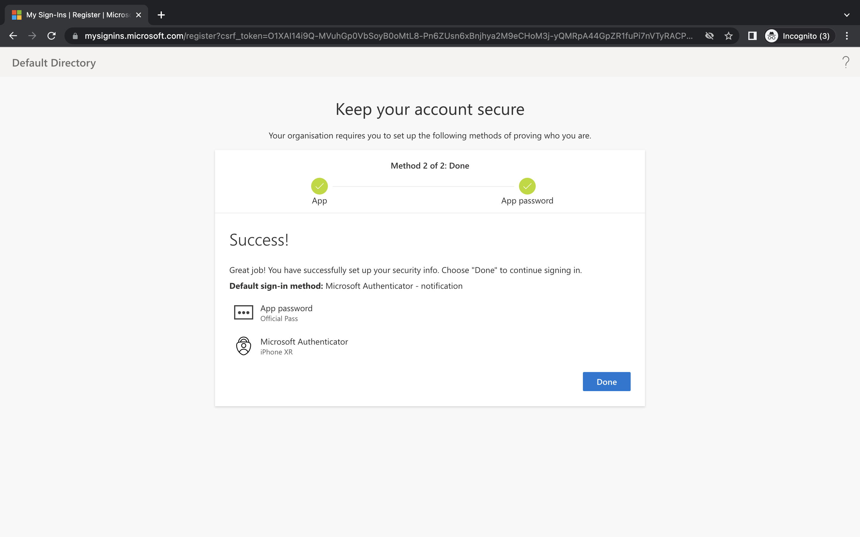 Login Loop - Azure MFA Security Defaults - Microsoft Q&A