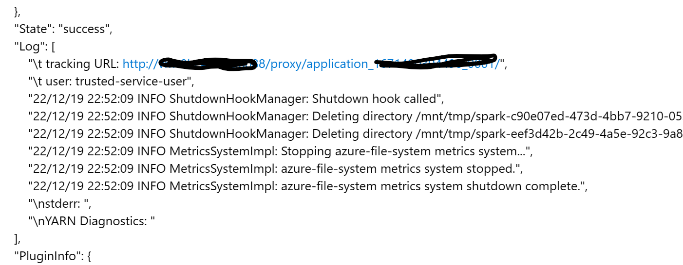 Azure Synapse Analitics - Spark Job Activity in pipeline can return values? - Microsoft Q&A