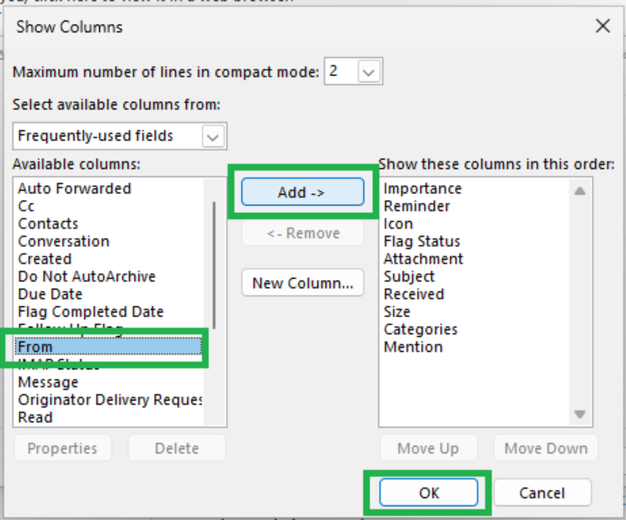 How to fix my inbox layout on Outlook - Microsoft Q&A