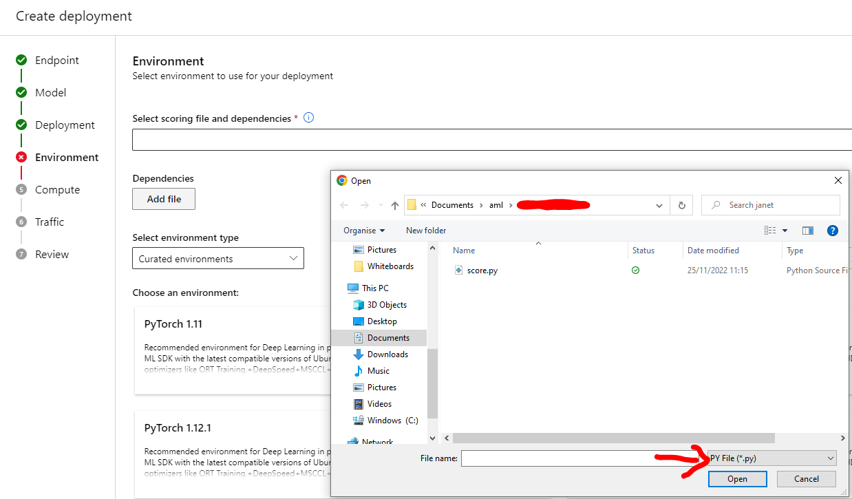 Selecting the Dependencies file in the Studio GUI for deploying to an endpoint is bugged - wrong ...