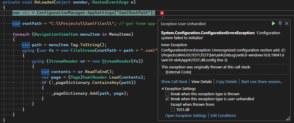 WinUI3: How to create a config file? - Microsoft Q&A