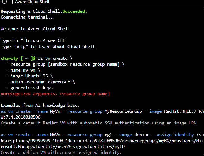 Creating my VM - Microsoft Q&A