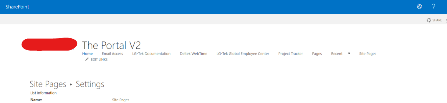 Edit links in top navigation bar keeps disappearing on communication ...