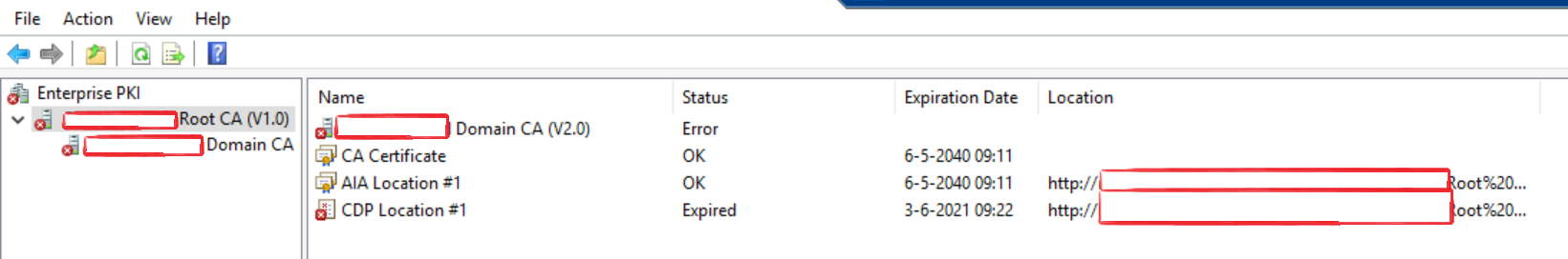 Expired Cdp Base Crl List Issues How To Fix Microsoft Qanda