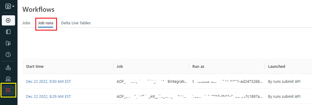 Azure Databricks - Access to view Job Runs screen - Microsoft Q&A