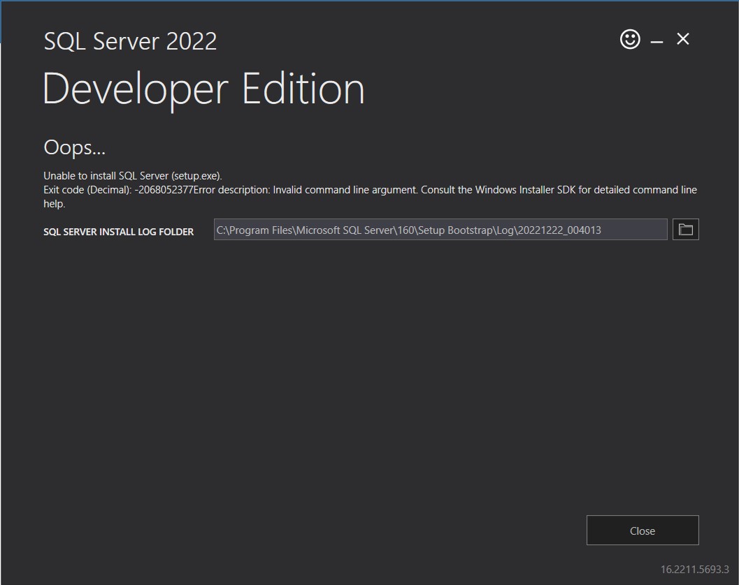 Error In Setup On Sql Download Microsoft Qanda 3893