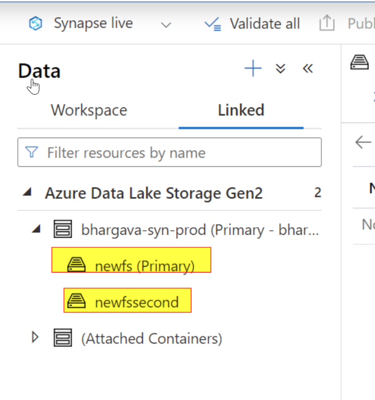 Can I change the primary container for a Synapse ws? - Microsoft Q&A