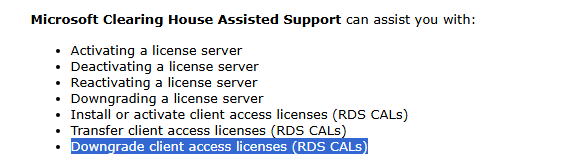 Downgrade Windows server RDS cals 2025 to Windows server RDS cals 2022 ...