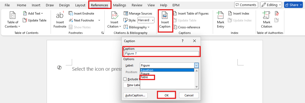 Crossreference not possible for tables, likely language mismatch ...