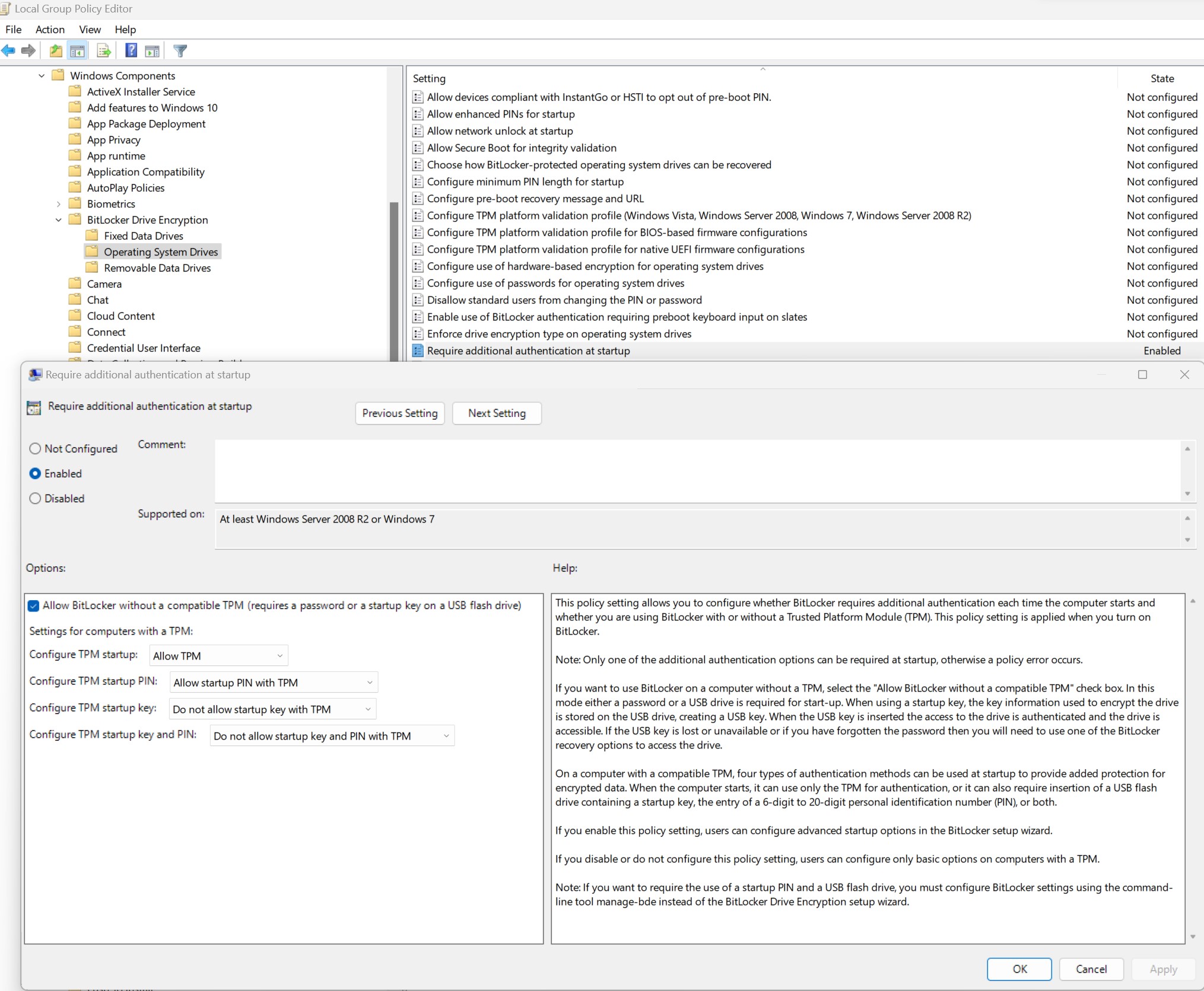 Tpm Vs Bitlocker This Device Cannot Use Tpm Is My Tpm Or Isnt