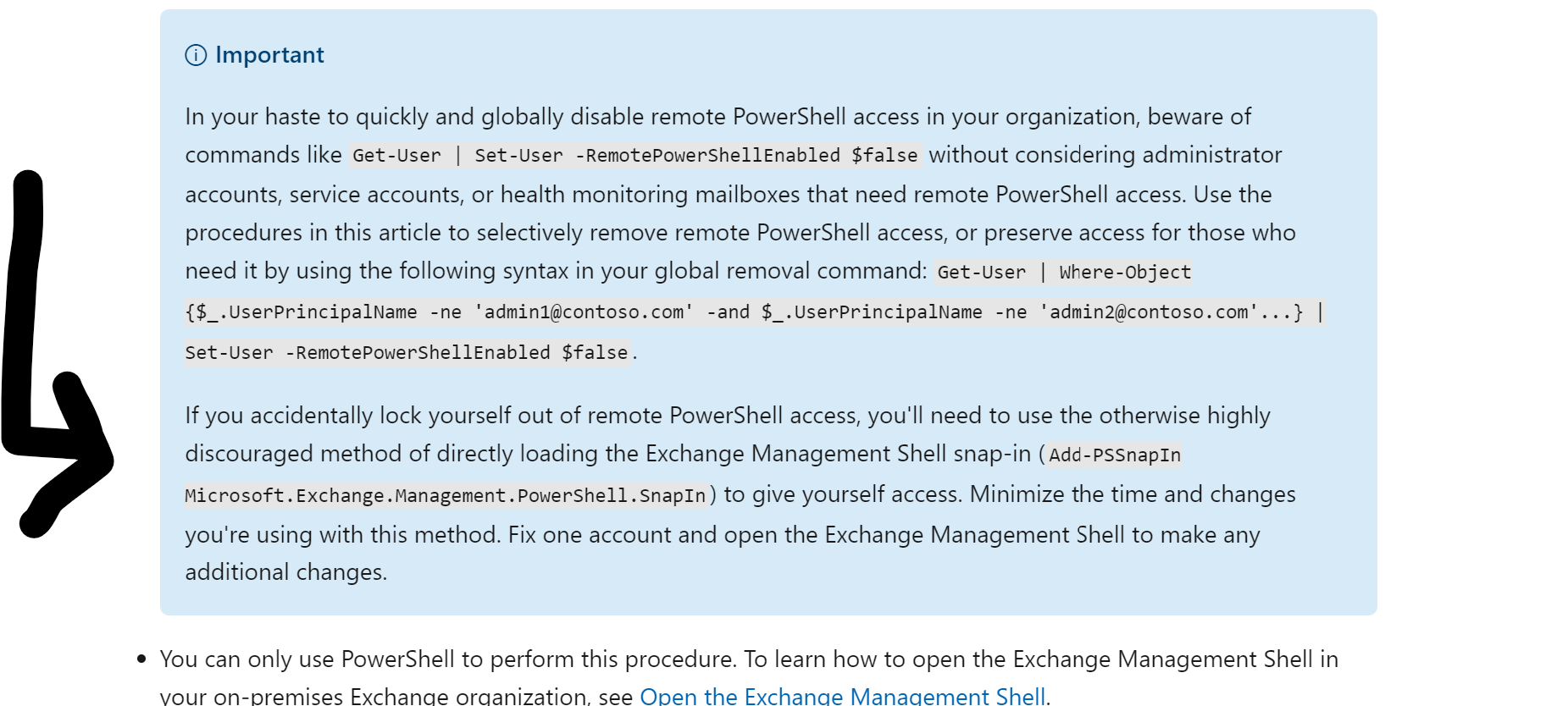 How to re-enable remote powershell for admins in exchange 2016 - Microsoft Q&A