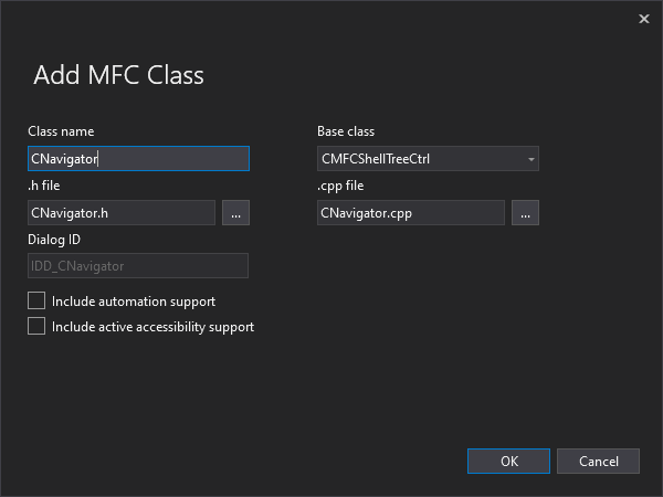MFC class CTreeView is not receiving selection change event when clicking in navigation pane ...