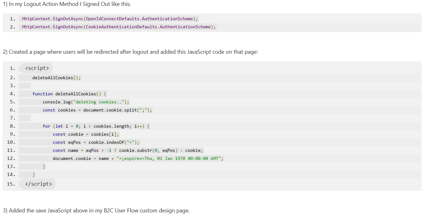 Unable to logout a user because of browser cache. User gets login ...