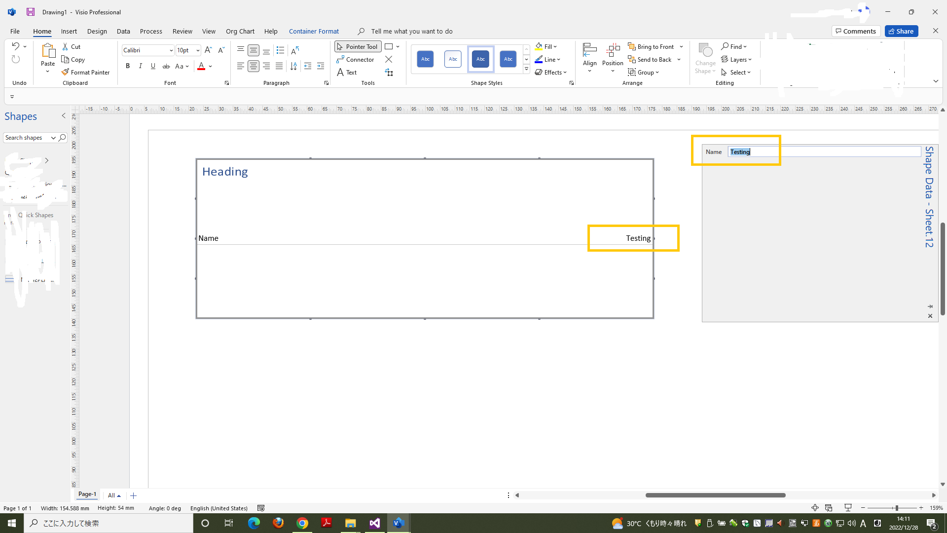 How to disable/enable the built-in controls dynamically when one shape in excel VSTO c# ...