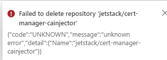 az acr import --name myregistry --source quay.io/jetstack/cert-manager-controller:v1.8.0 --image ...