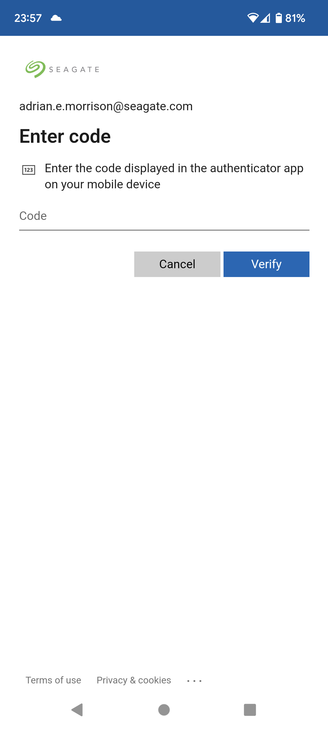 Trying To Set Up Work Email But Authenticator Is Asking For Codes Before I Even Set Up The trying-to-set-up-work-email-but-authenticator-is-asking-for-codes-before-i-even-set-up-the