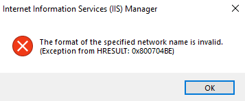 Can not start my website - Microsoft Q&A