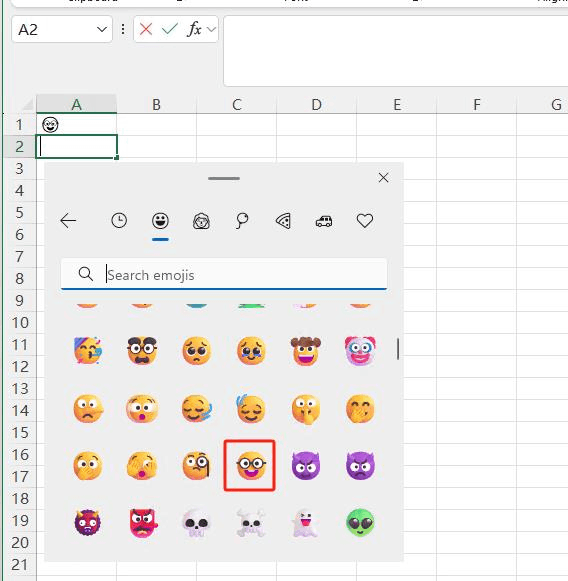 I have trouble pasting emojis in MS-Excel. It changes when I paste it ...