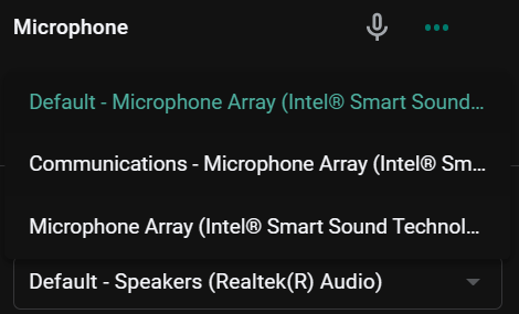 Mic choices - Microsoft Q&A
