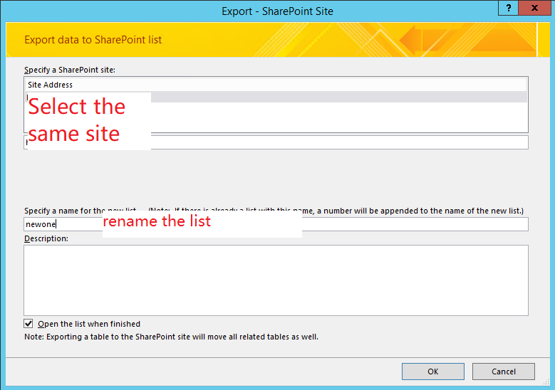 Import same list backup in same site using import-spweb command - Microsoft Q&A
