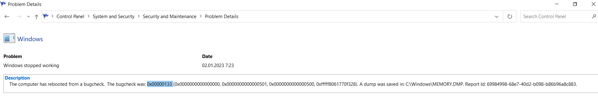 Windows Server 2022 BSOD FAILURE_BUCKET_ID: 0x133_DPC_IPMIDrv!KCSDpc - Microsoft Q&A