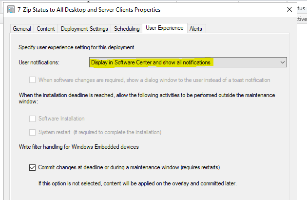 QUESTION ABOUT FORCE PC TO RESTART AFTER DEPLOYMENT DEADLINE ...
