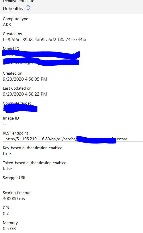 Azure Ml Web Endpoint Unreachable After Successful Deployment 1254