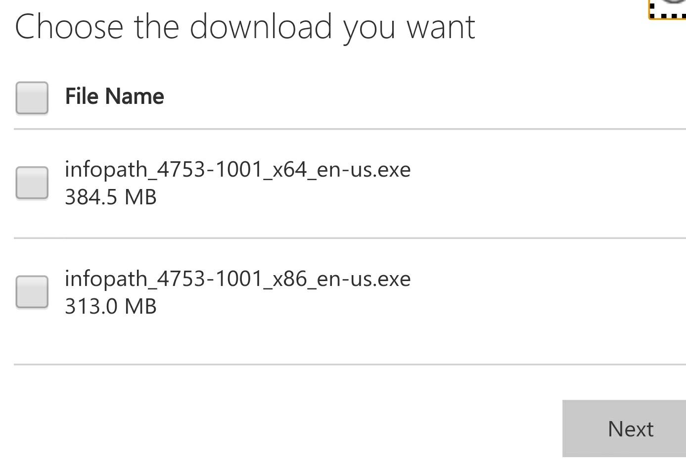 infopath 32 bit - Microsoft Q&A