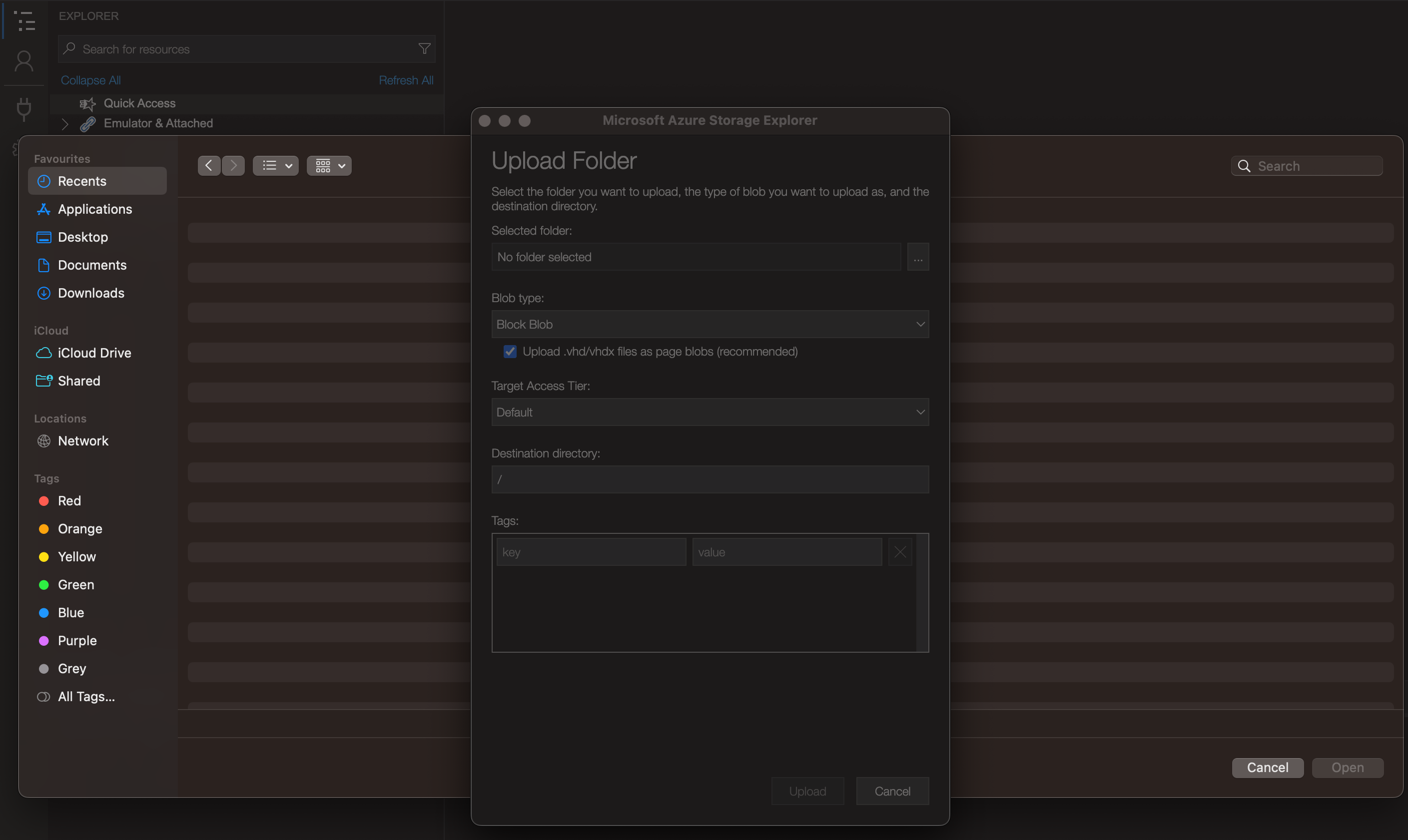 Bug Error Uploading Files To Azure Storage Explorer Microsoft Qanda