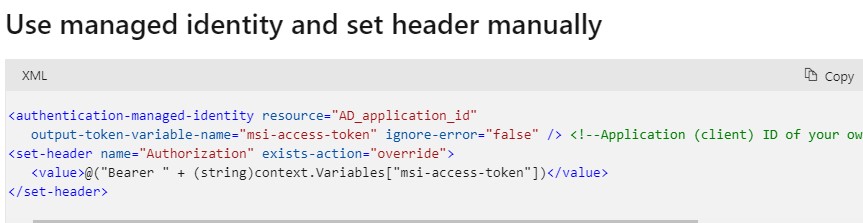 Authenticate to Graph API using APIM policy - Microsoft Q&A