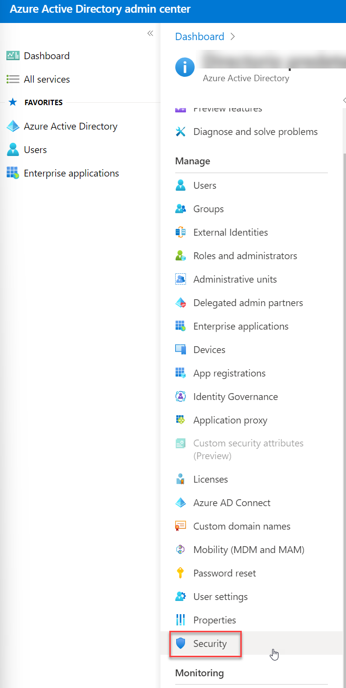 Combined Registration : Missing AzureAD Option - Microsoft Q&A