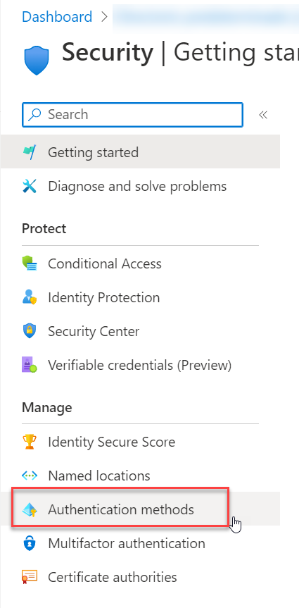 Combined Registration : Missing AzureAD Option - Microsoft Q&A