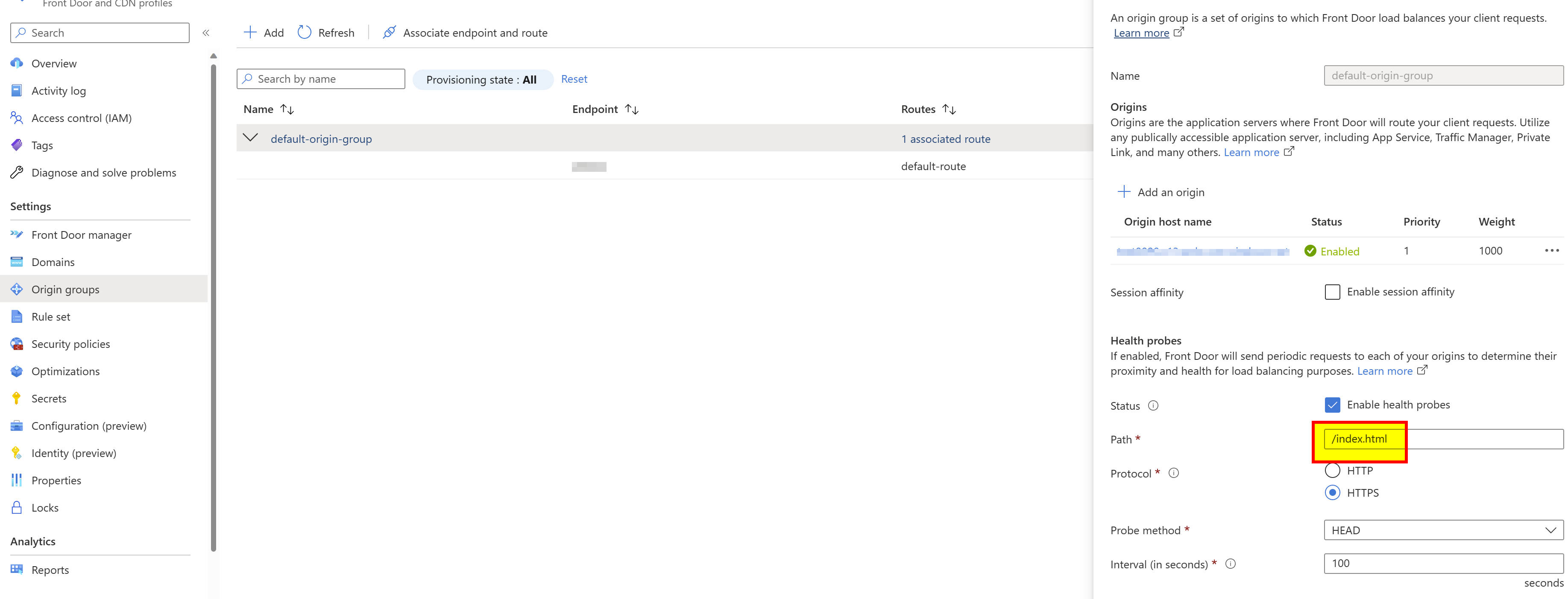 Azure Front Door To Specific Blob Microsoft Qanda