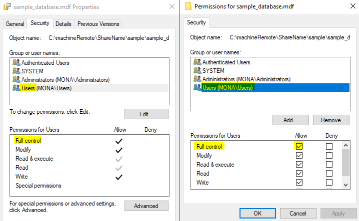 Unable To Open The Physical File Operating System Error 5 “5access Is Denied” Microsoft Qanda