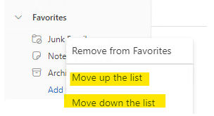 Cannot manually sort folders with new Outlook - Microsoft Q&A