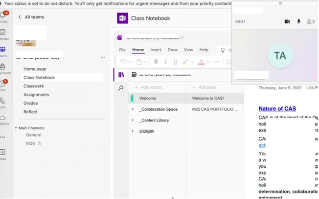 class notebook access - Microsoft Q&A