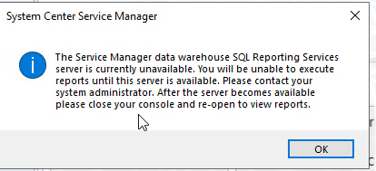 SCSM 2022 issue with Report Server and Data Warehouse Server ...