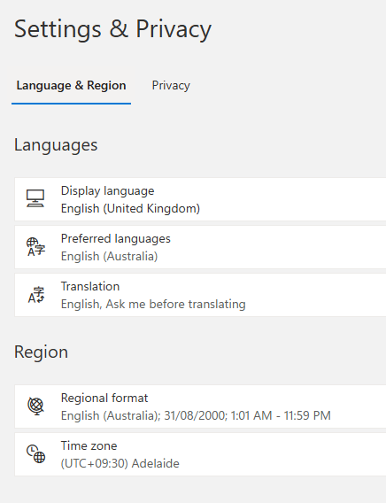 MS Planner regional format keeps reverting to US - Microsoft Q&A
