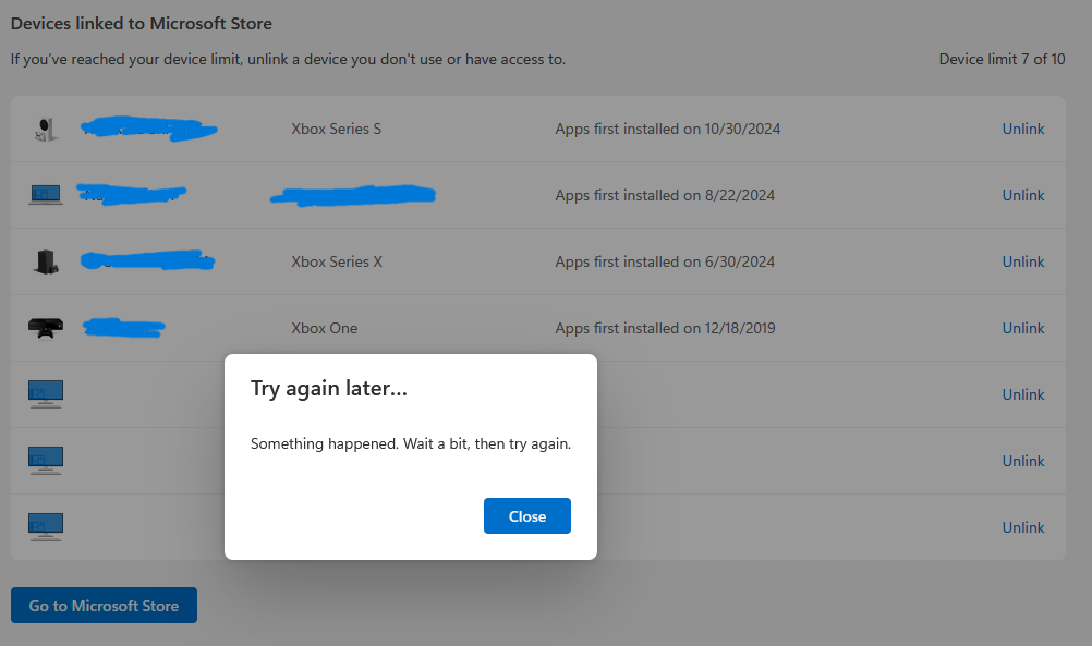 Remove devices from Microsoft store account. - Microsoft Q&A